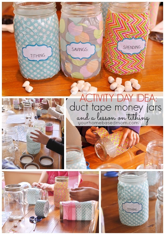 LDS Activity Day Ideas Duct Tape Jars And Tithing LDS Activity Day Ideas Duct Tape Jars And Tithing