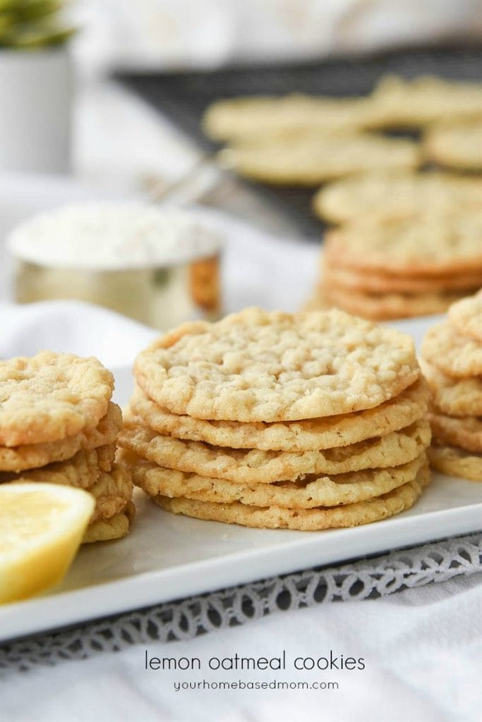 Lemon Oatmeal Cookies - Recipes from Your Homebased Mom