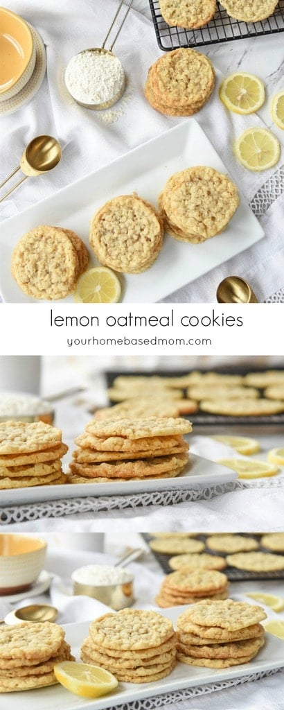 Lemon Oatmeal Cookies - Recipes from Your Homebased Mom