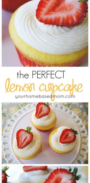 Perfect Lemon Cupcakes - Your Homebased Mom