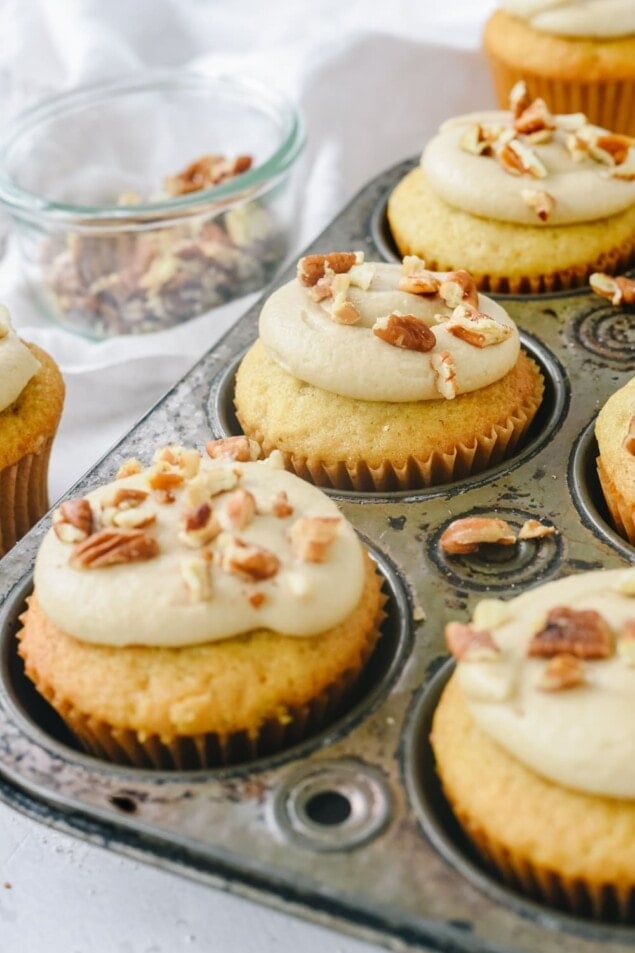 Spice Cupcakes with Maple Frosting | Leigh Anne Wilkes