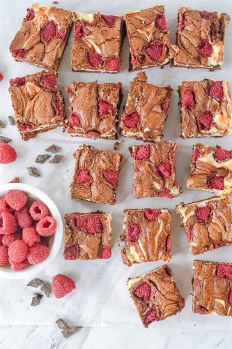 Raspberry Cheesecake Brownies | Leigh Anne Wilkes