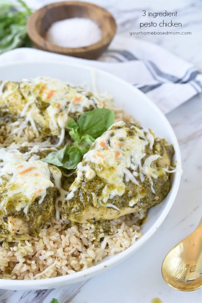 Pesto Chicken - Recipe from Your Homebased Mom