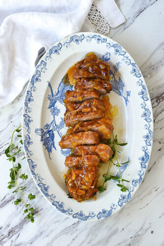 Orange Glazed Pork Tenderloin | Leigh Anne Wilkes