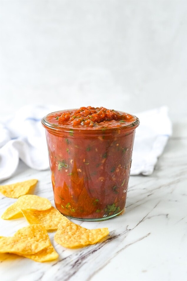 Easy Salsa Recipe {blender salsa} | by Leigh Anne Wilkes