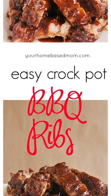 Easy Crock Pot BBQ Ribs | Your Homebased Mom