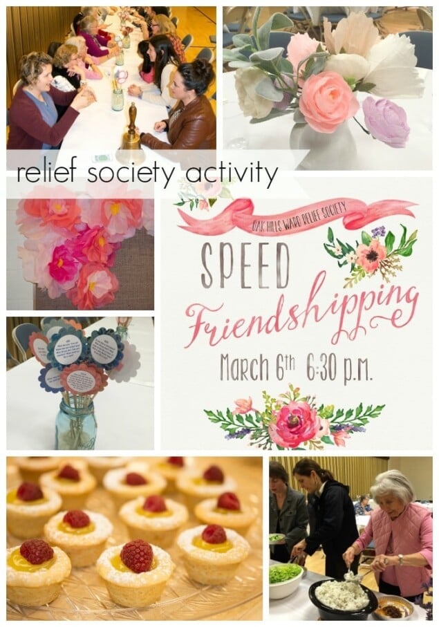 Speed Friendshipping Relief Society Activity | Leigh Anne Wilkes
