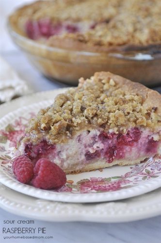 Sour Cream Raspberry Pie - Your Homebased Mom