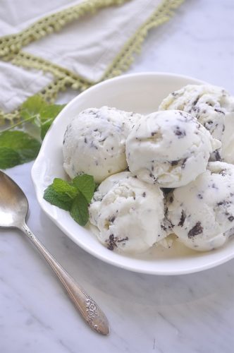 Mint Chocolate Chip Gelato | Leigh Anne Wilkes | Fresh Mint Gelato