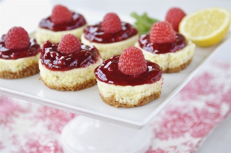 Lemon Raspberry Cheesecake Bites | Leigh Anne Wilkes