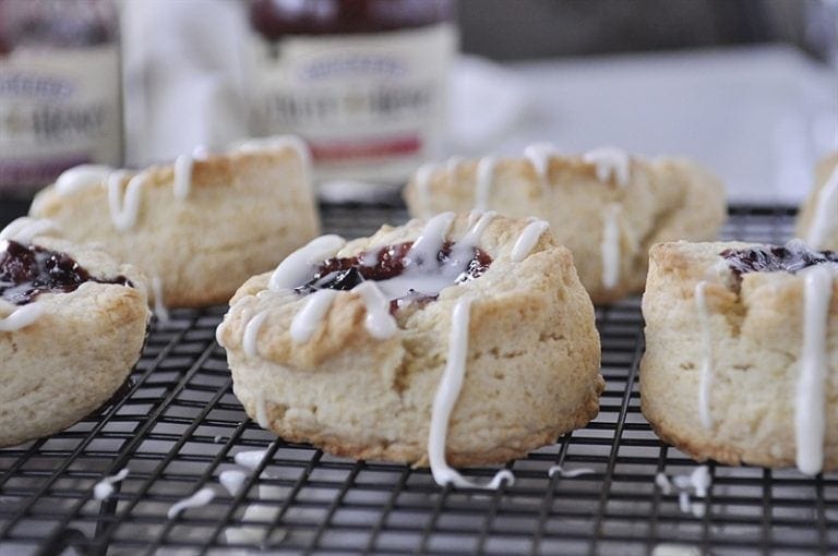 Jam Scones | Recipe Leigh Anne Wilkes | Thumbprint Scones