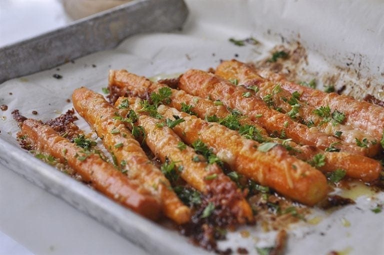 Parmesan Roasted Carrots | Recipe by Leigh Anne Wilkes