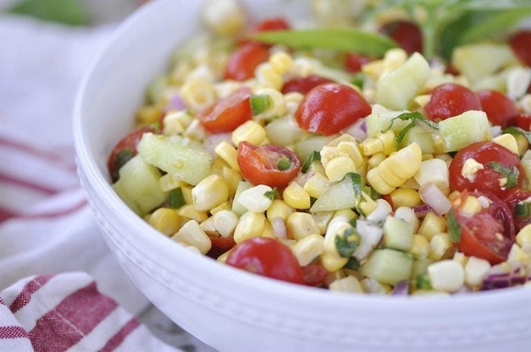 Tomato Corn Salad | Recipe by Leigh Anne Wilkes