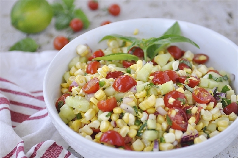 Tomato Corn Salad | Recipe by Leigh Anne Wilkes