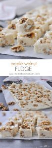 Maple Walnut Fudge is the perfect thing for your holiday goodie plate.