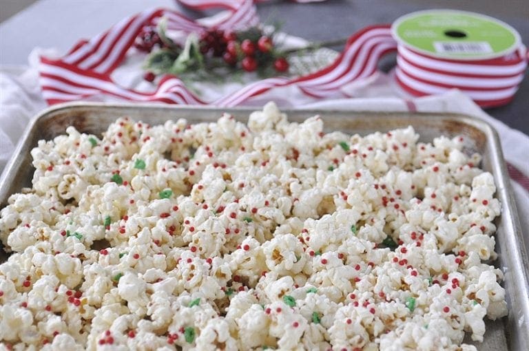 Sugar Cookie Popcorn has a secret ingredient you're going to love.