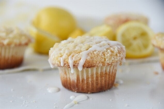 Lemon Crumb Muffins are light, lemony and delicious.