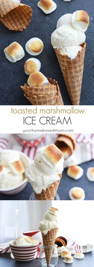 Toasted Marshmallow Ice Cream | Your Homebased Mom