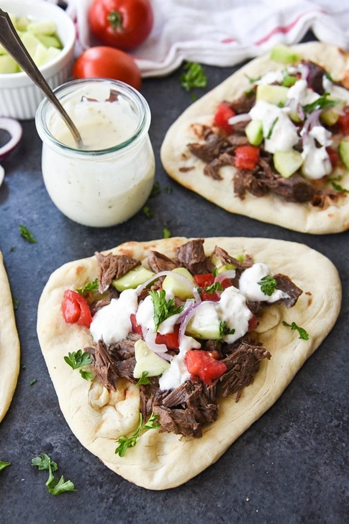 Beef Gyro | Leigh Anne Wilkes | Instant Pot or Slow Cooker Gyro Recipe