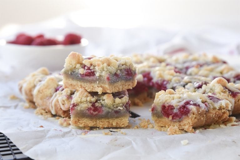 Raspberry White Chocolate Bars | Leigh Anne Wilkes
