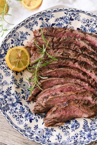 Rosemary Lemon Flank Steak Recipe | Your Homebased Mom