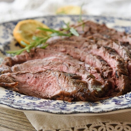Rosemary Lemon Flank Steak Recipe | Your Homebased Mom
