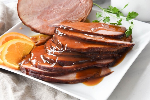 Maple Brown Sugar Slow Cooker Ham | Your Homebased Mom