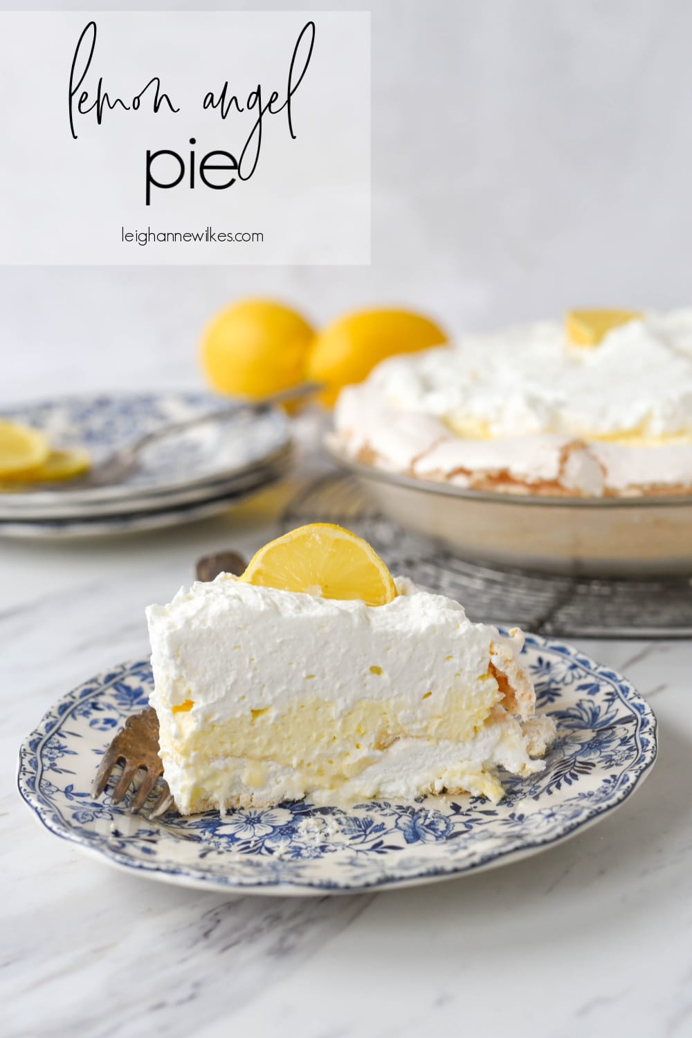 Lemon Angel Pie with Meringue Crust | Leigh Anne Wilkes