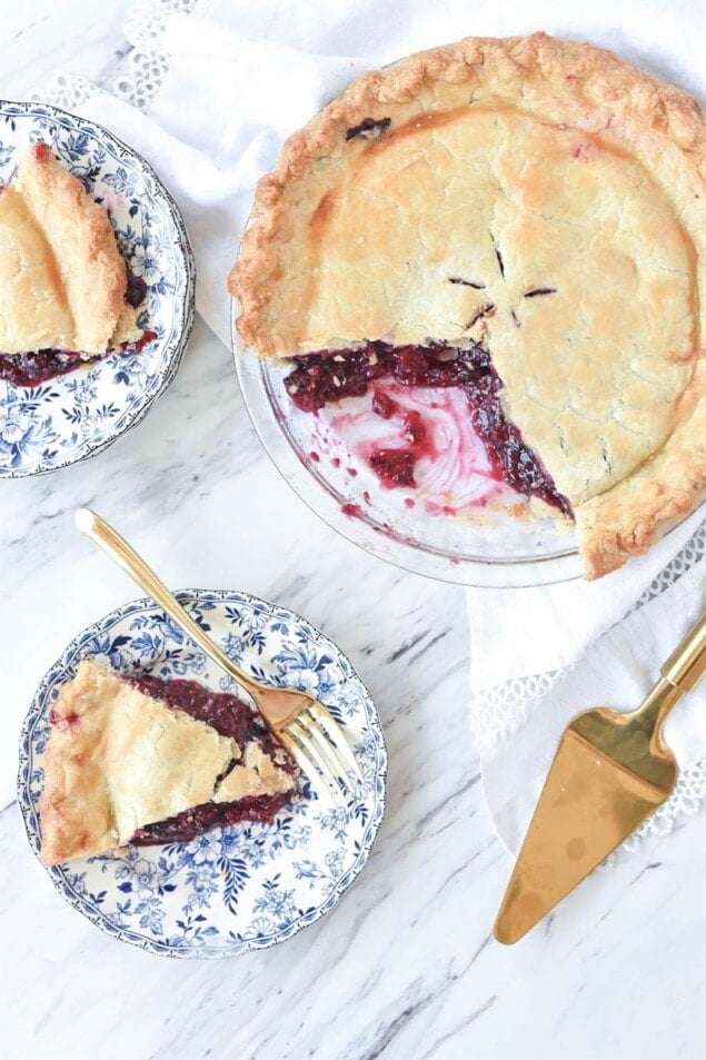 Razzleberry Pie Recipe | Your Homebased Mom | Triple Berry Pie