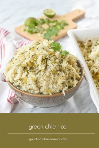 Green Chile Rice | Recipe from Your Homebased Mom