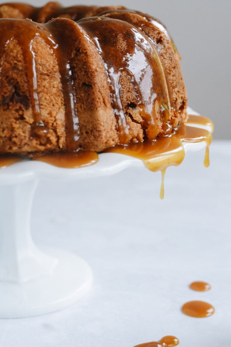 Caramel Apple Bundt Cake | Recipe from Leigh Anne Wilkes