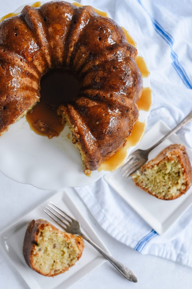 Caramel Apple Bundt Cake | Recipe from Leigh Anne Wilkes