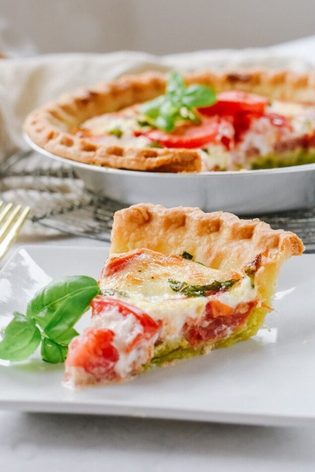 Tomato Basil Tart | Recipe by Leigh Anne Wilkes
