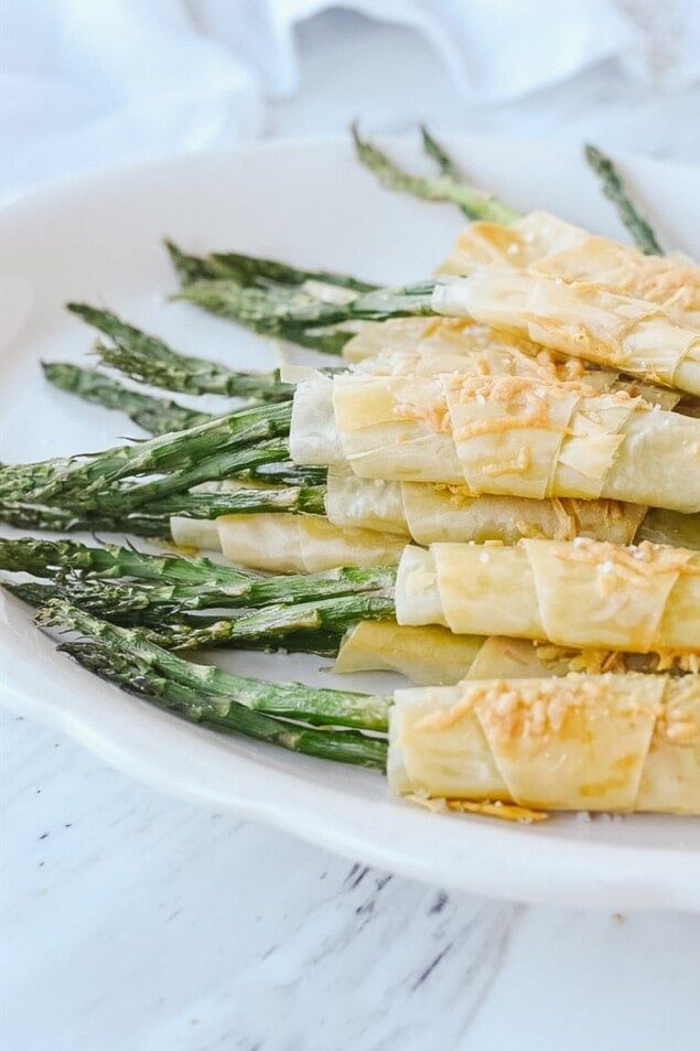 Phyllo Wrapped Asparagus | Leigh Anne Wilkes