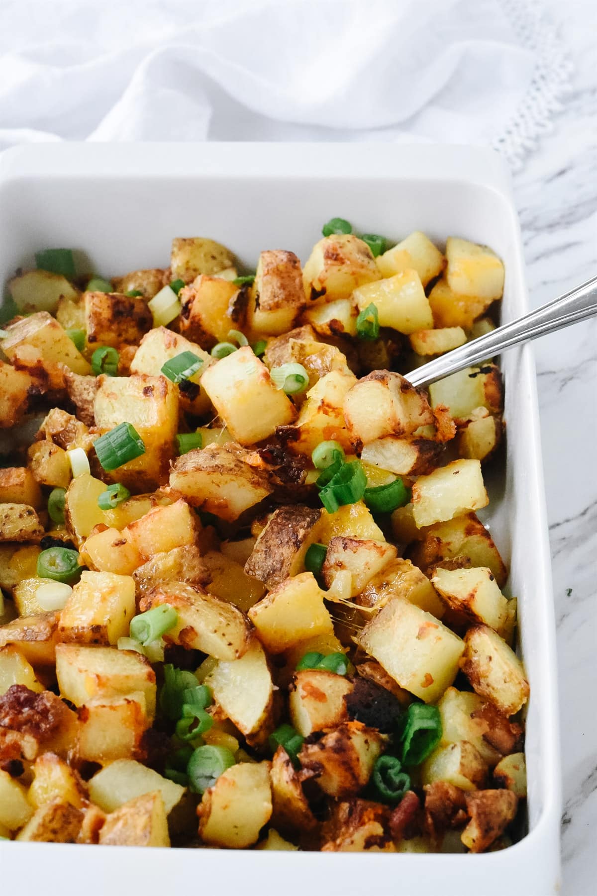 Cheesy Ranch Potatoes with Bacon | Leigh Anne Wilkes