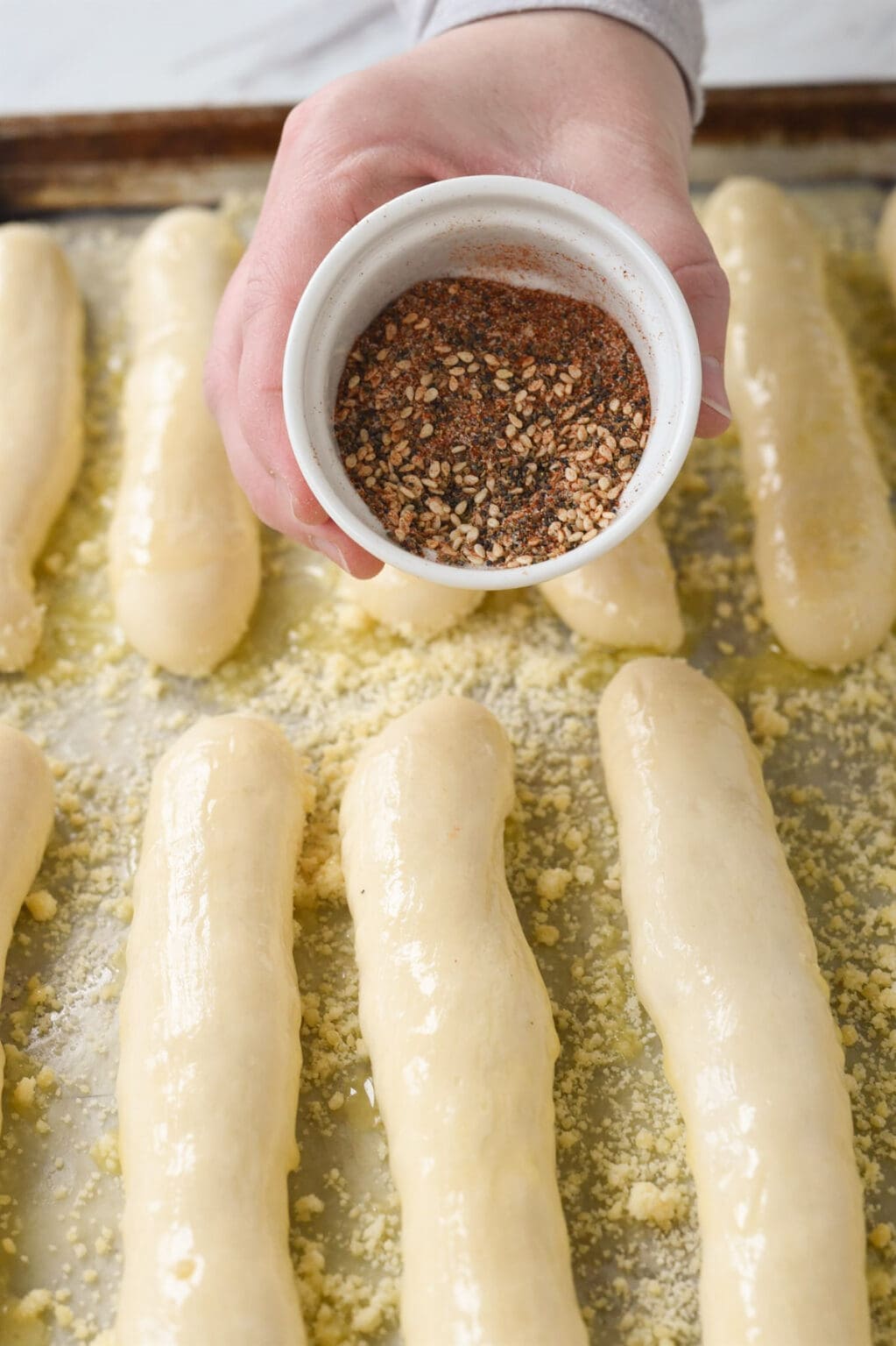 Easy Breadsticks {with frozen bread dough} | by Leigh Anne Wilkes