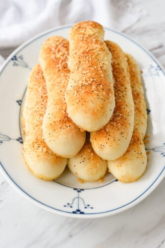 Easy Breadsticks {with frozen bread dough} | by Leigh Anne Wilkes