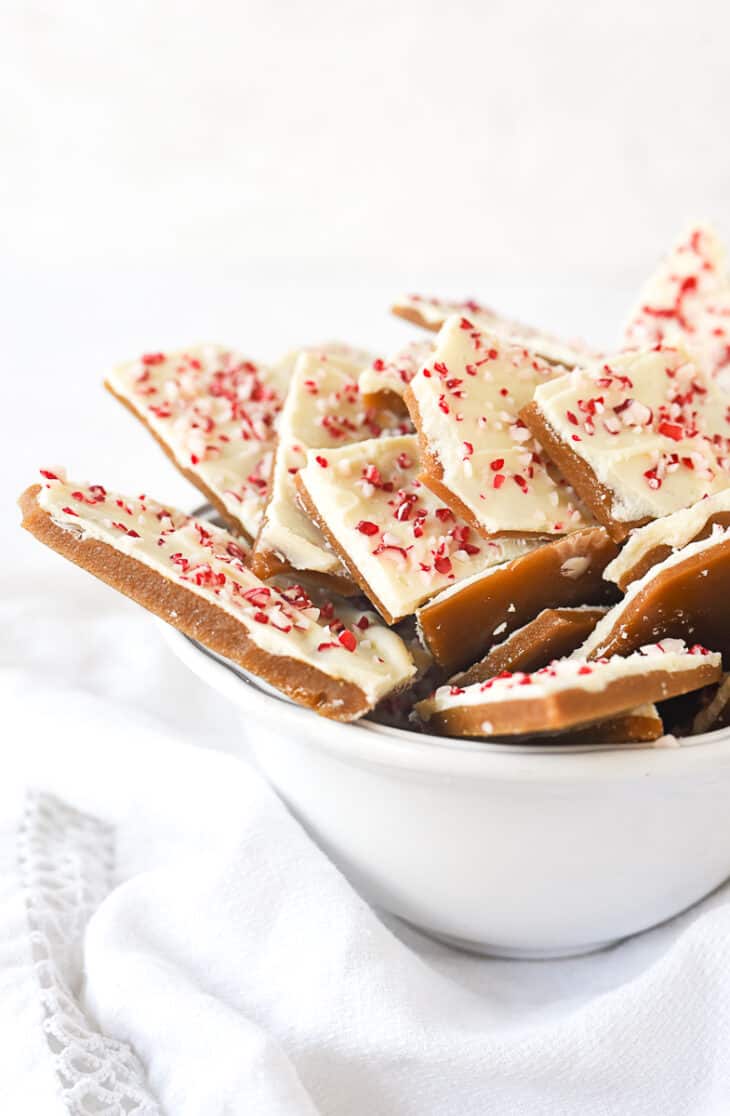 White Chocolate Peppermint Toffee | by Leigh Anne Wilkes