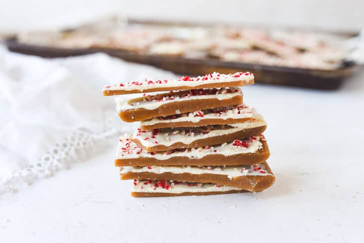 White Chocolate Peppermint Toffee | by Leigh Anne Wilkes