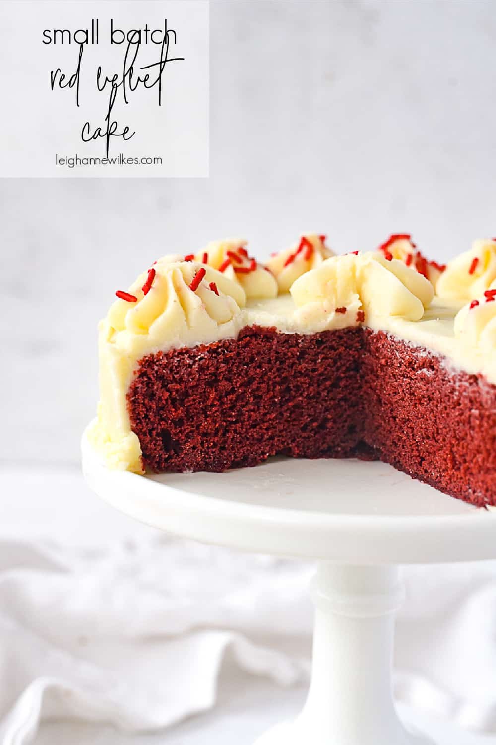 Small Batch Red Velvet Cake Recipe| by Leigh Anne Wilkes