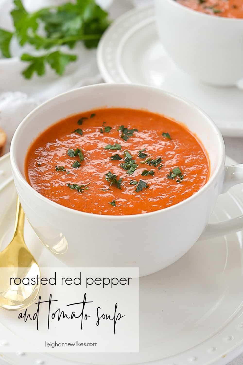 Roasted Red Pepper and Tomato Soup | by Leigh Anne Wilkes