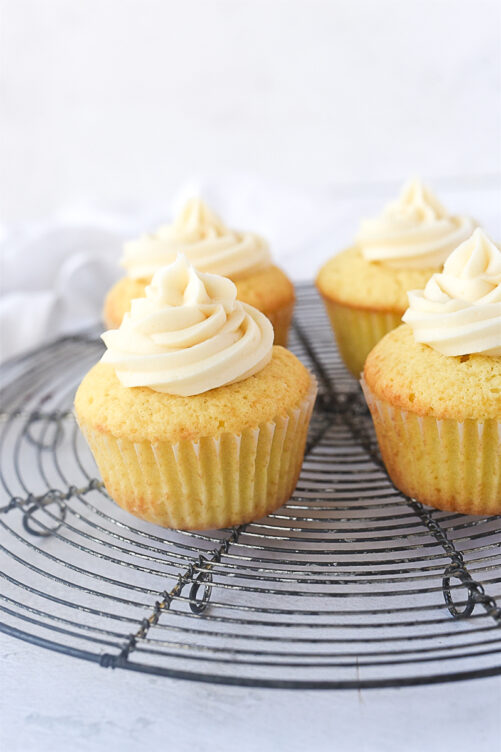 Small Batch Yellow Cupcakes | Recipe by Leigh Anne Wilkes