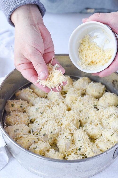 Cheese Pull Apart Bread with Frozen Bread Dough| by Leigh Anne Wilkes