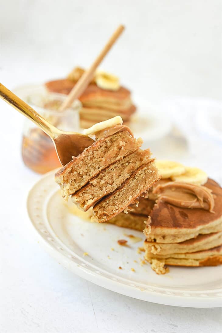 Peanut Butter Pancakes | Recipe from Leigh Anne Wilkes