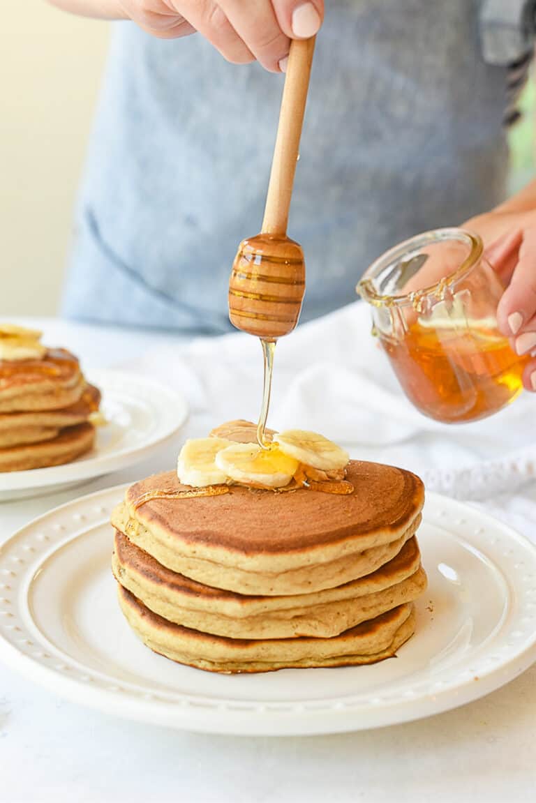 Peanut Butter Pancakes | Recipe from Leigh Anne Wilkes