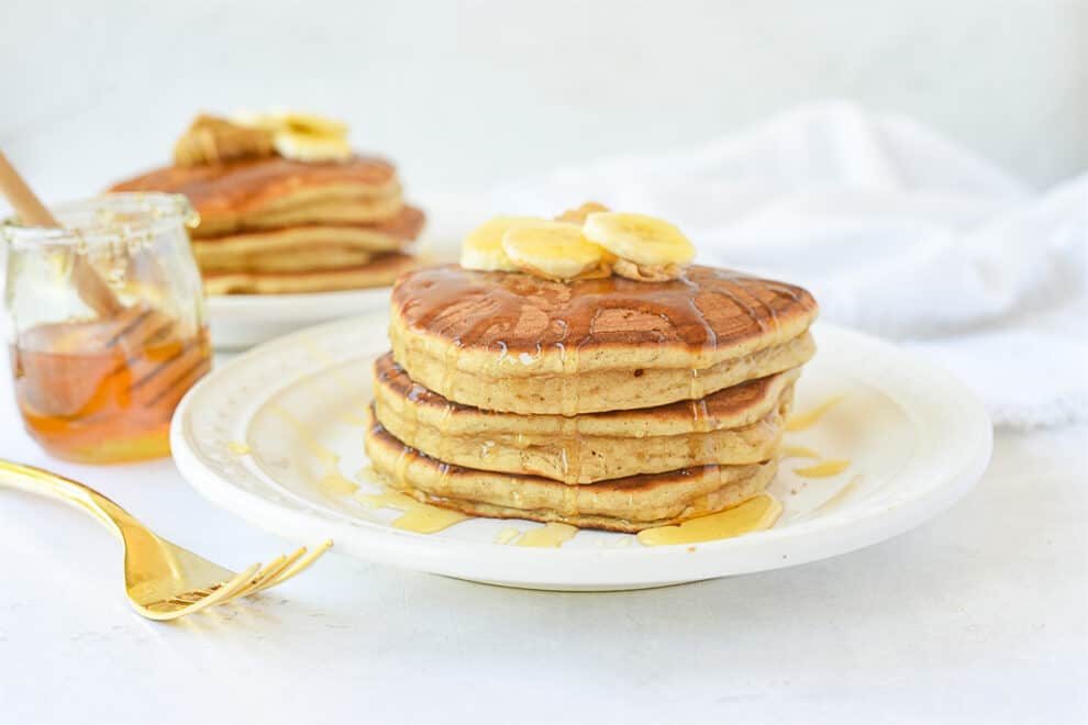 Peanut Butter Pancakes | Recipe from Leigh Anne Wilkes