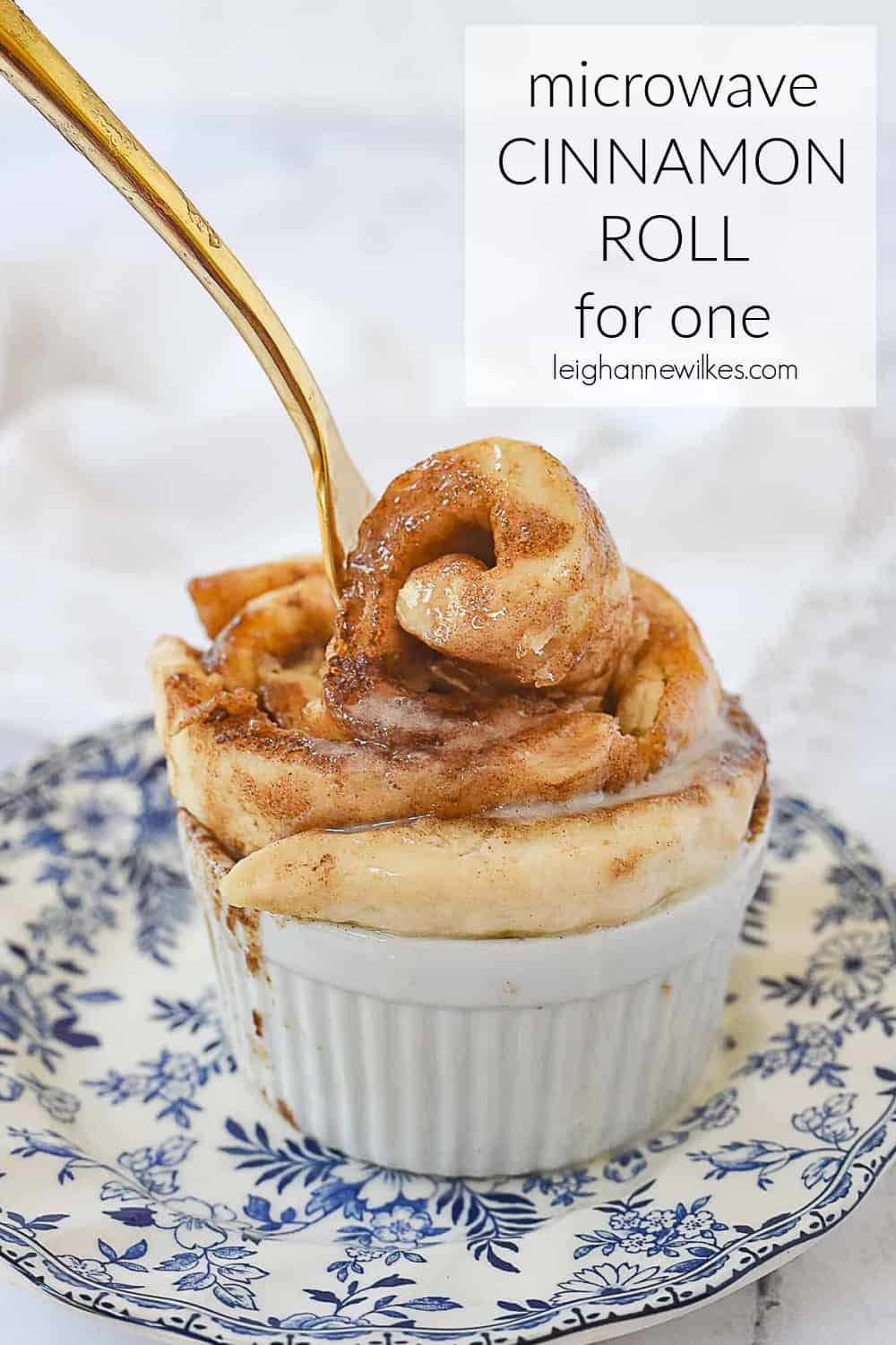 Microwave Cinnamon Roll For One | Leigh Anne Wilkes